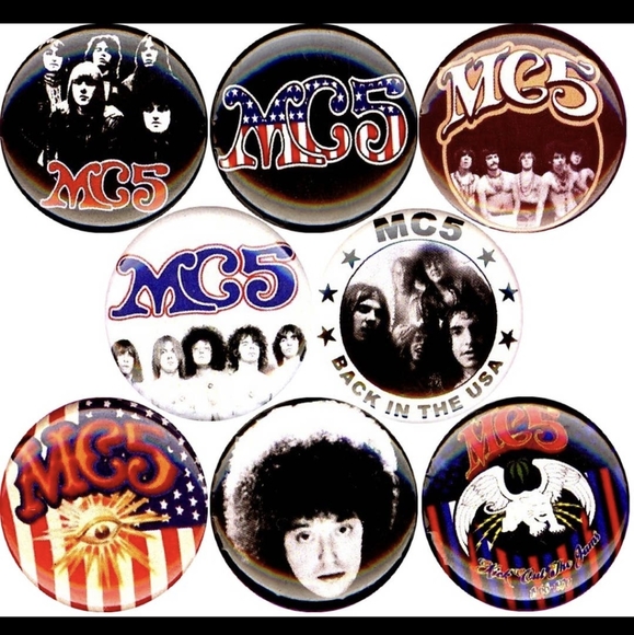 Accessories | Mc5 Band X 8 New 1 Inch 25mm Button Pin Badges | Poshmark